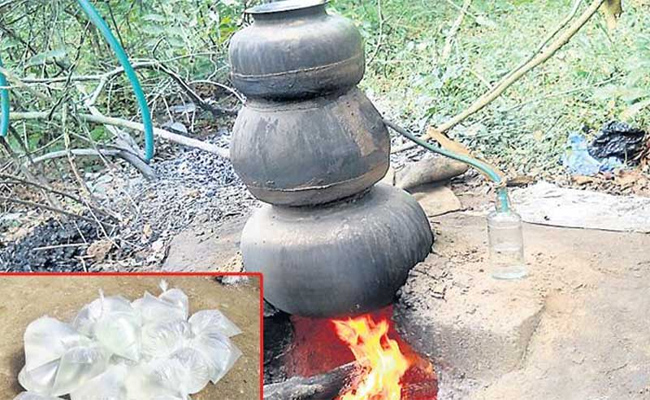 బెల్టుషాపుల రద్దుతో నాటు.. ఘాటు! | Gudumba Preparation In Villages With ...