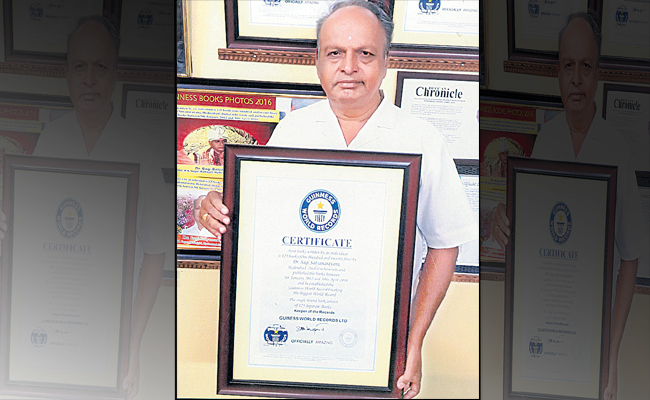 తెలుగోడి సత్తా; 33 డాక్టరేట్లతో గిన్నిస్‌ రికార్డ్‌ | Telugu Doctor ...