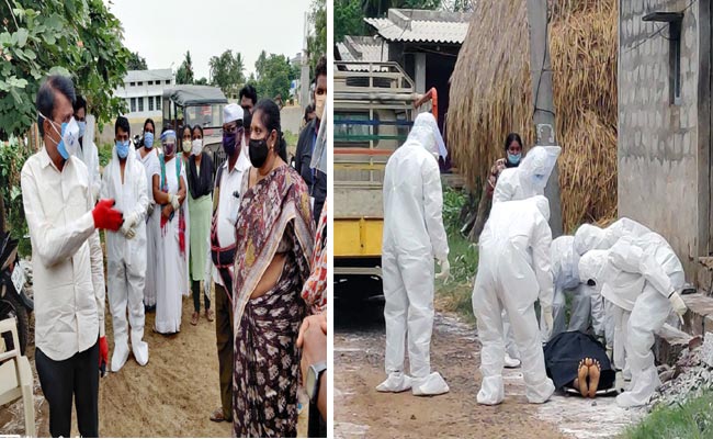 ఇంట్లోనే 16 గంటల పాటు మృతదేహం | Corona Patient Dead Body At Home For 16 ...