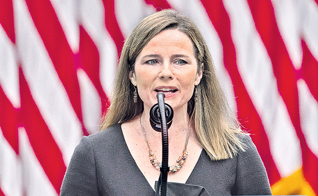 అమెరికా సుప్రీం జడ్జిగా జస్టిస్‌ అమీ | Donald Trump elected Amy Cone ...