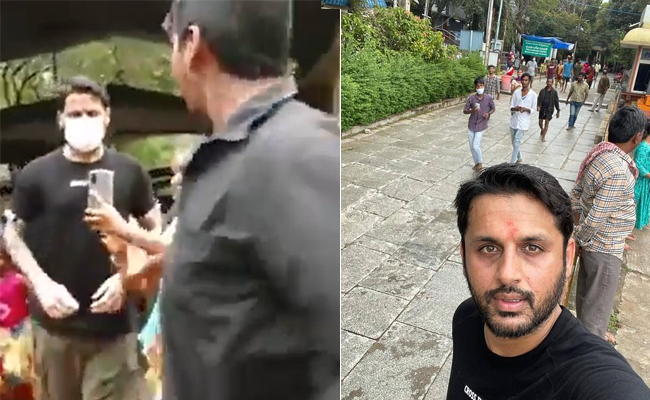 Hero Nithin Visits Tirumala Temple | కాలి నడకన తిరుపతి కొండెక్కిన యంగ్ ...