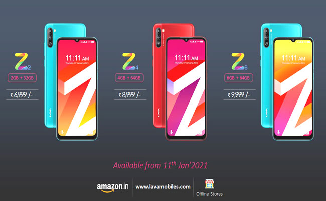 Lava Made In India Mobile | Lava Z Series 2021, Lava Z Series Mobile ...