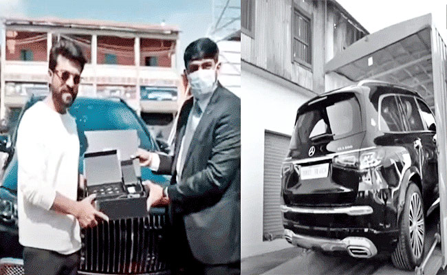 Ram Charan New Luxury Car Mercedes Maybach GLS600, Video Viral - Sakshi