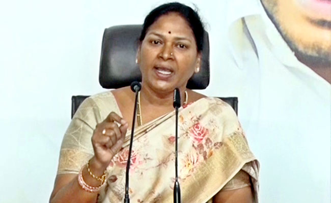 YSRCP MLC Pothula Sunitha Serious Comments On Chandrababu Naidu - Sakshi