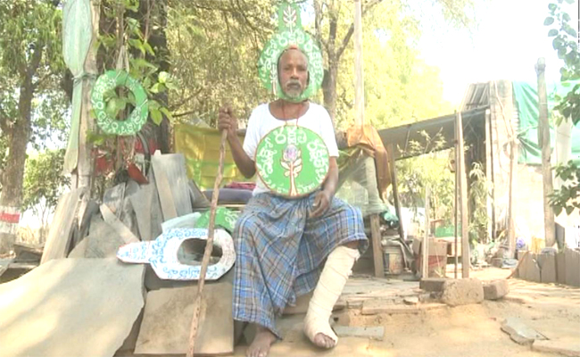 వనజీవి రామయ్యకు ప్రమాదం, ఎడమ కాలుకి గాయం | Khmmam: Vanajeevi Ramaiah ...