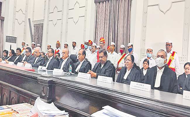 జస్టిస్‌ రాజశేఖర్‌రెడ్డికి వీడ్కోలు | Telangana High Court Judge ...