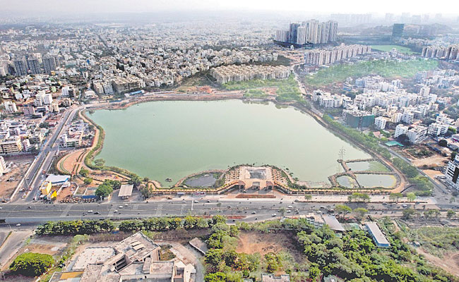 Minister KTR Inaugurates Beautified Malkam Cheruvu Raidurgam - Sakshi