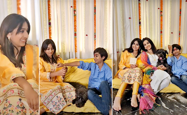 Actress Laya Shares Happy Moments From Raksha Bandhan Celebration With ...