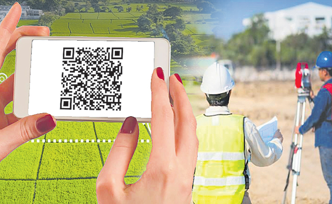 క్యూఆర్‌ కోడ్‌లో భూమి | Andhra Pradesh Govt to print QR code in ...