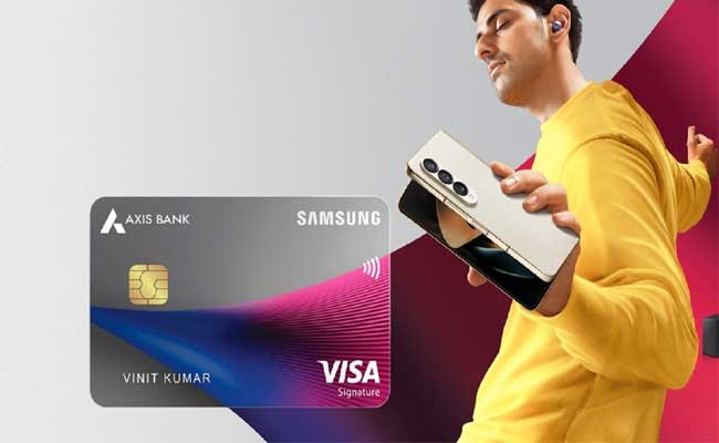 Samsung & Axis Bank Launch Co-Branded Credit Card Powered By Visa - Sakshi