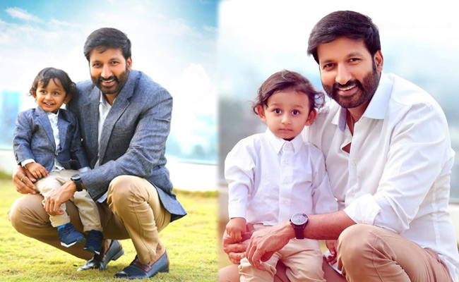 Actor Gopichand With His Younger Son Viyan Photo Goes Viral - Sakshi