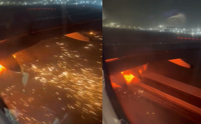 Delhi, Bangalore Indigo Flight Caught Fire On Runway, Video Viral - Sakshi