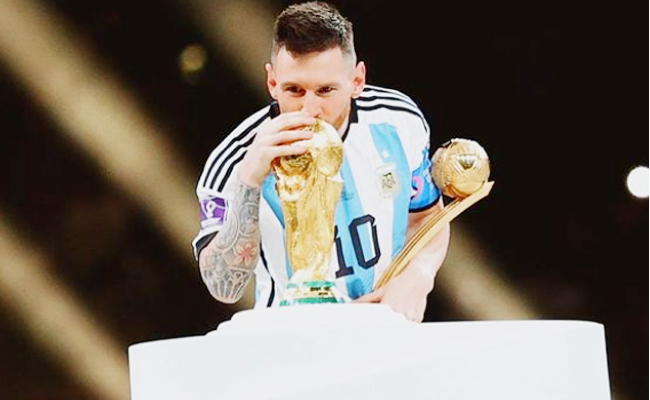 Lionel Messi FIFA World Cup 2022 Winning Photo Breaks The Egg Guinness ...