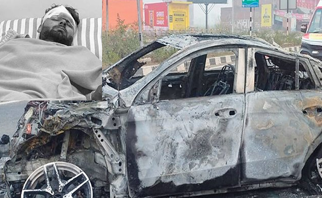 Rishabh Pant Accident: Dozed Off While Driving Car Crash Video Goes ...