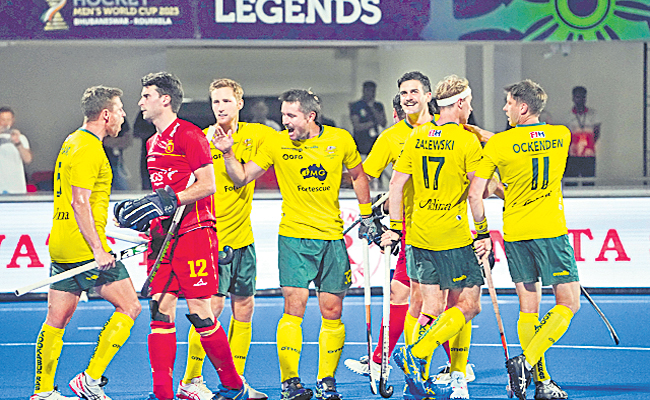 Hockey World Cup 2023: Australia beat Spain 4-3, enters semi-finals ...
