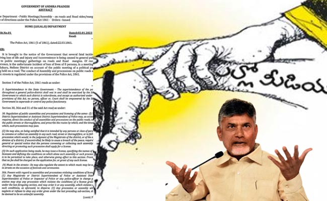 TDP, Yellow Media Mislead On AP Govt GO 1 On Rallies Restrictions - Sakshi