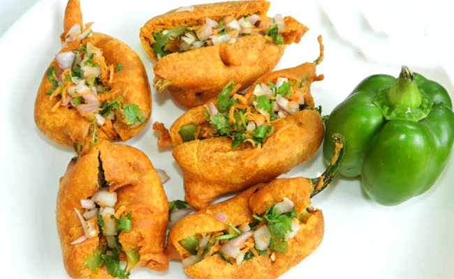 Famous Bajji Recipes In Telugu: How To Prepare Capsicum Bajji Recipe In ...