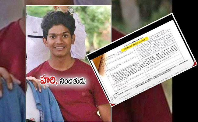 Naveen Murder Case: Hariharakrishnan Remand Report - Sakshi