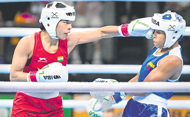 నిఖత్‌ పంచ్‌ అదిరె... | India star in World Women's Boxing Championship ...