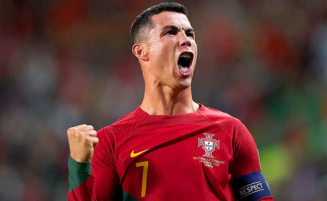 Cristiano Ronaldo Breaks All-Time Men's International Caps Record - Sakshi