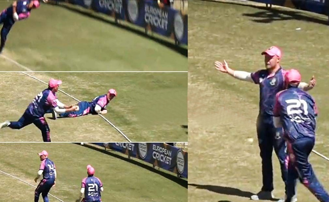 Jason Van Der Merwe and Jacob Mulder Take Brilliant Juggling Catch - Sakshi