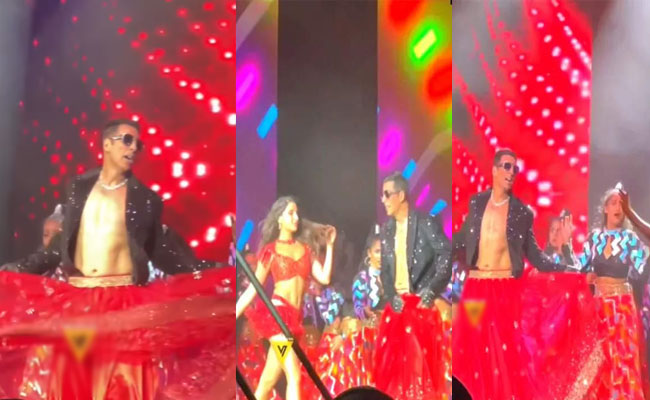 Akshay Kumar Wears Skirt And Dance On Stage In Atlanta With Nora Fatehi ...