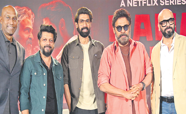 Venkatesh and Rana Talks About Web Series Rana Naidu - Sakshi