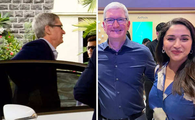 Apple CEO Tim Cook meets Akash Ambani at his Antilia residence ahead of ...