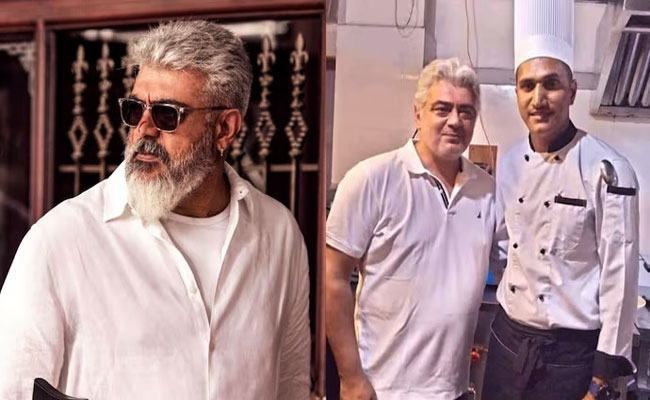 Viral Video: Ajith Kumar turns as chef at a restaurant in Nepal - Sakshi