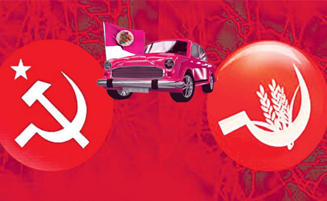 CPI, CPM Coalition With BRS Sitting MLAs Angry Communist Leaders - Sakshi