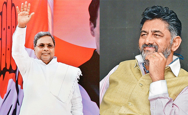Siddaramaiah, Dk Shivakumar Fans Poster War Ahead Of CM Selection - Sakshi
