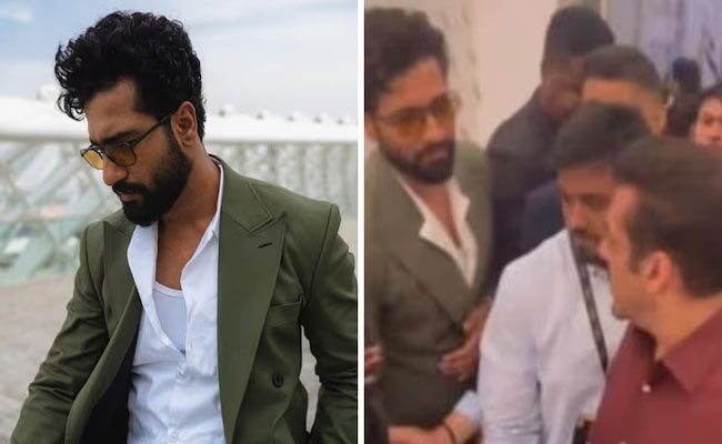 Watch Salman Khan Security Pushes Vicky Kaushal At Iifa Event Video