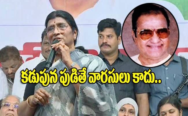 Sr NTR 100th Birth Anniversary: Nandamuri Lakshmi Parvathi Serious Comments On Chandrababu Naidu ...