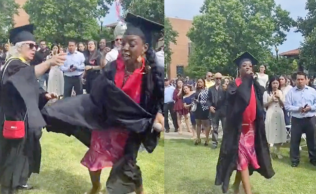 Girl Behave Differently At Graduation Ceremony, Very Embarrassing - Sakshi