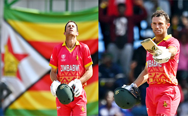 Sean Williams Hat Trick Ton CWC Qualifiers Vs Oman Super Six Match - Sakshi