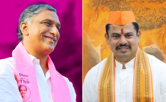 Goshamahal MLA Meets Harish Rao - Sakshi