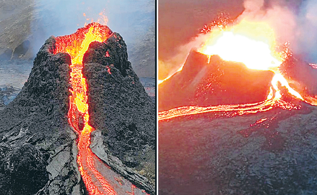 A Baby Volcano on the Reykjanes Peninsula - Sakshi