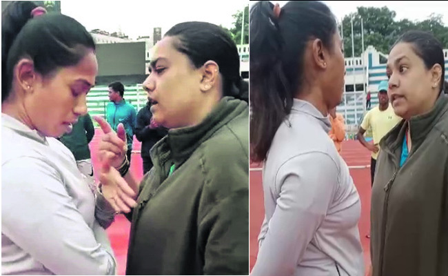 Athlete Bindu Rani attacked by woman coach at Kanteerava Stadium - Sakshi