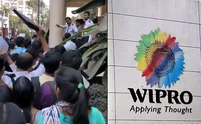 Wipro Walk in Interview Kolkata Thousands People Line Up Viral Video ...