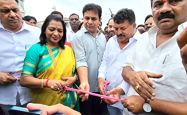 Hyderabad: KTR Inaugurated Steel Bridge Flyover From Indira Park To VST ...
