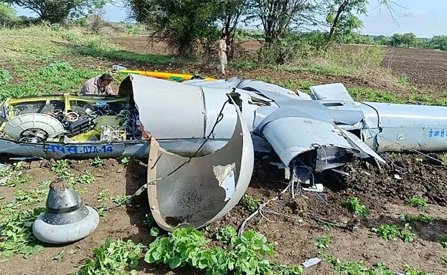 DRDO Drone Crashes During Trial In Karnataka Chitradurga - Sakshi
