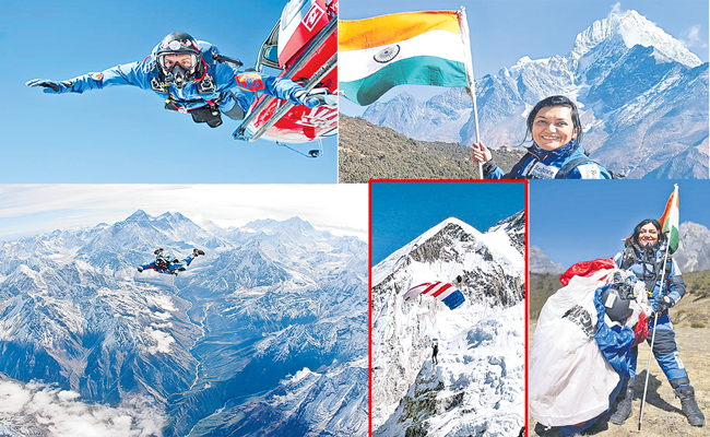 Sheetal Mahajan: ఎవరెస్ట్‌ జంప్‌ | Sheetal Mahajan: First Indian Woman to Skydive from 21500 ...