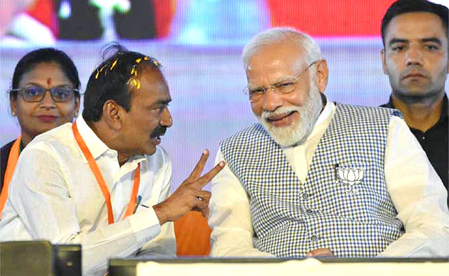 బీజేపీకి మద్దతిచ్చి గెలిపిస్తే ఈటల సీఎం.. మోదీ హామీ! | PM Modi Announce ...