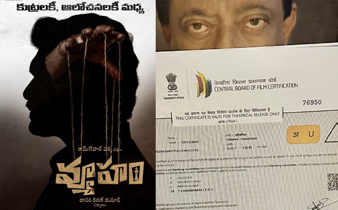 Vyuham: ఆర్జీవీ వ్యూహానికి తొలగిన అడ్డంకులు | Censor Board Clear For RGV's Vyuham Movie, Release ...