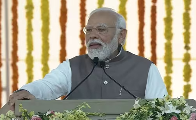 అతి పెద్ద ధ్యాన మందిరం ప్రారంభించిన ప్రధాని | PM Modi Inaugurates Newly ...