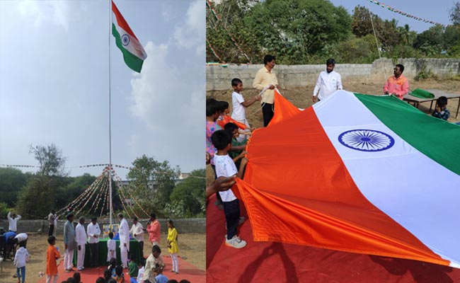 కంటోన్మెంట్‌ నియోజకవర్గంలో పొడవైన జాతీయ జెండా! | Longest National Flag ...