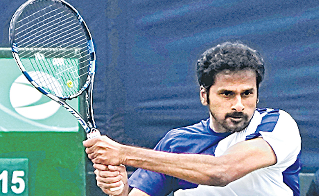 సాకేత్‌ జోడీకి చుక్కెదురు | Saket Maineni fight ended in the first ...