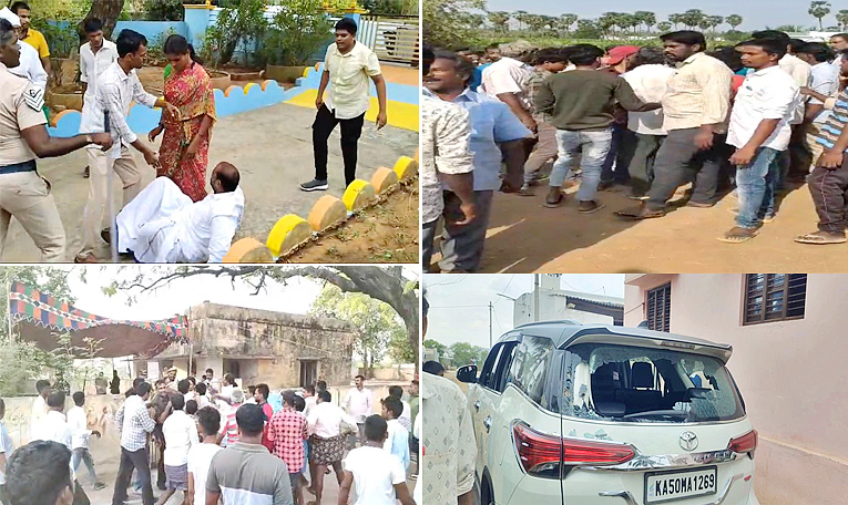 టీడీపీ నేతల దౌర్జన్యాలు.. ఏపీలో పలు చోట్ల ఉద్రిక్త వాతావరణం | Ap ...