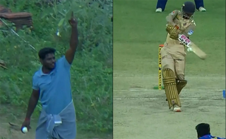తమిళనాడు ప్రీమియర్‌ లీగ్‌లో ఫన్నీ సీన్‌ | TNPL 2024: A Man Refuses To ...