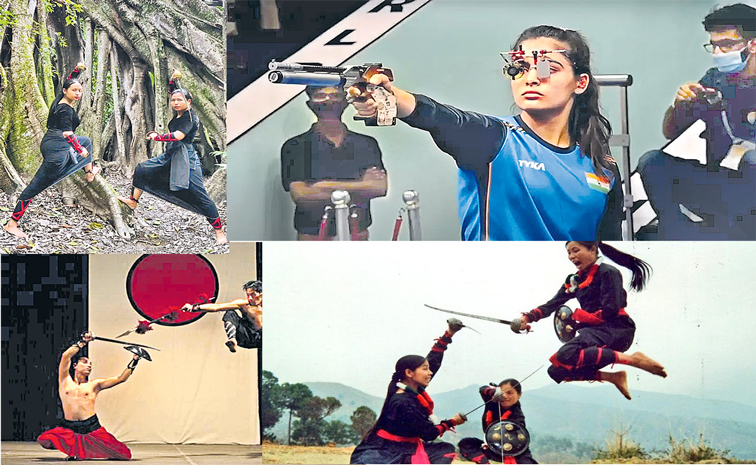 కత్తిలాంటి చూపు కోసం... యుద్ధకళ నేర్చుకున్న మను భాకర్‌ | Olympic bronze ...